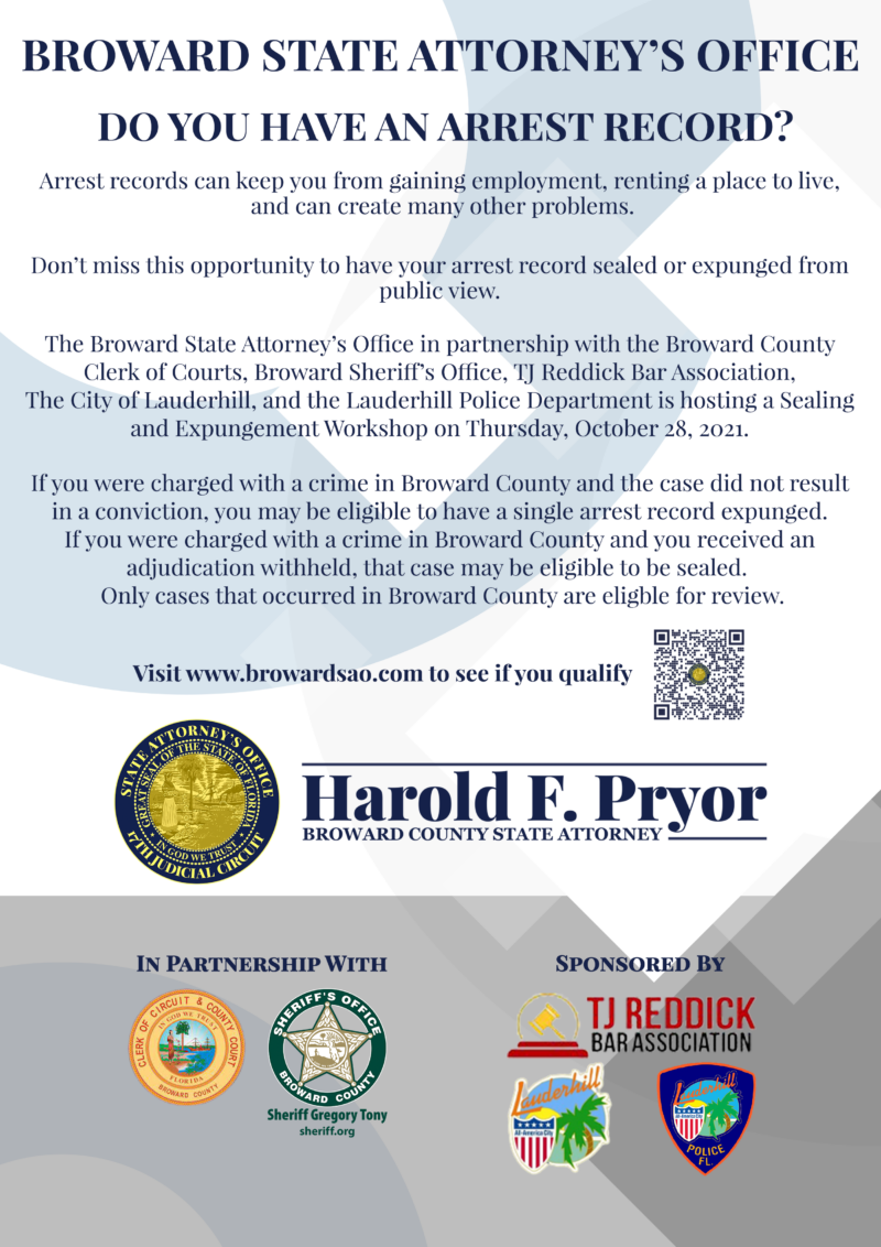 Don't miss this opportunity to have your arrest record sealed or ...